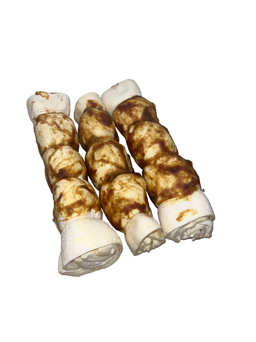 Beef Cheek Rolls with Chicken Wrapped 10"-12" - Top Dog Chews