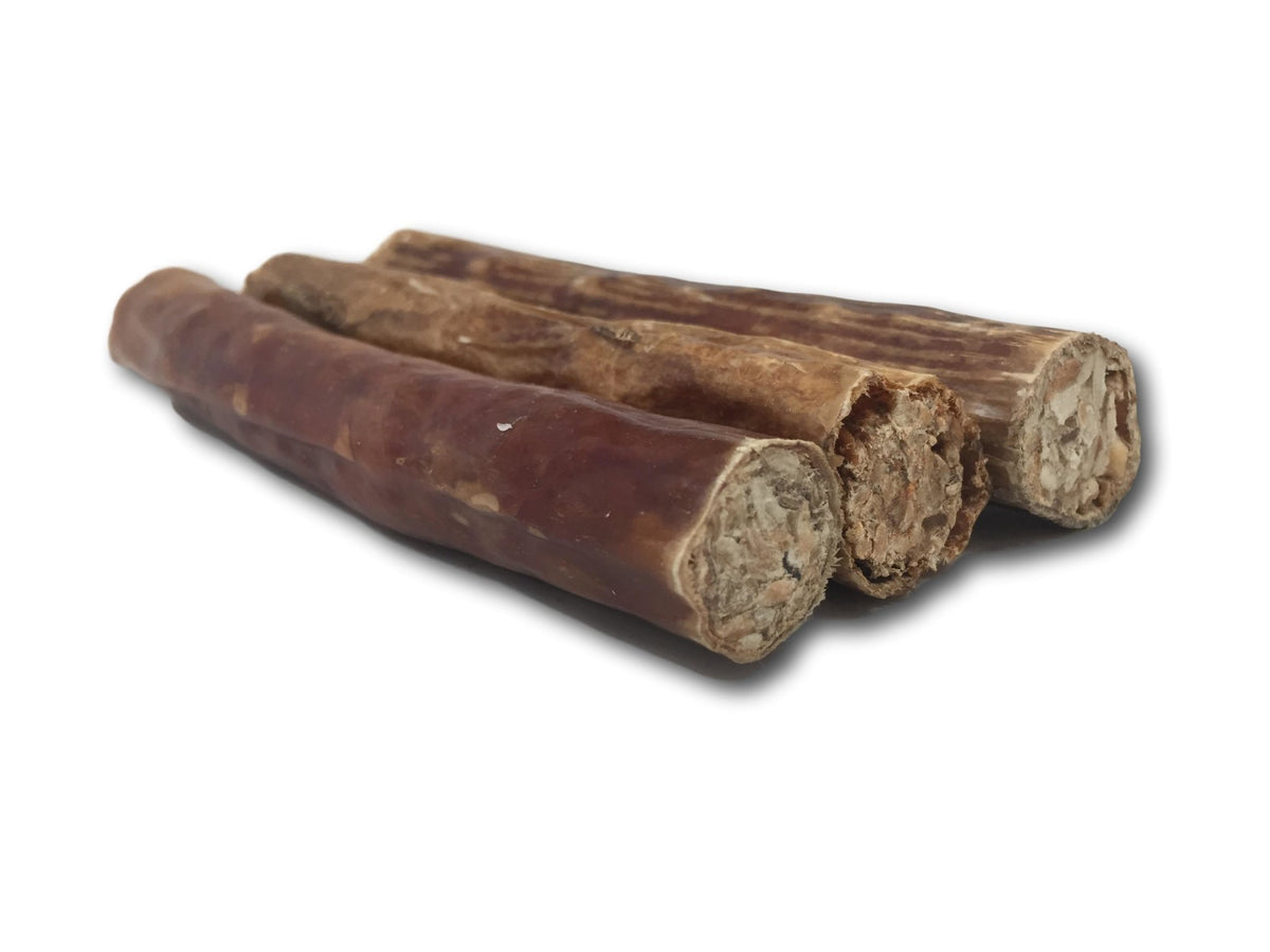 Bully Bar 5"-6" Gullet Stuffed with Ground Pizzle 3 Pack. – Top Dog Chews